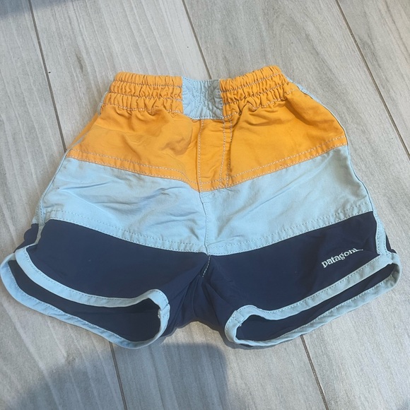 Patagonia | Bottoms | Patagonia Kids Colorblock Shorts Orange Blue And ...